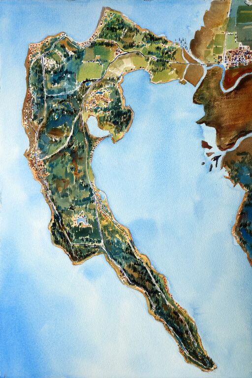 Map of camano island – Sunnyshore Studio